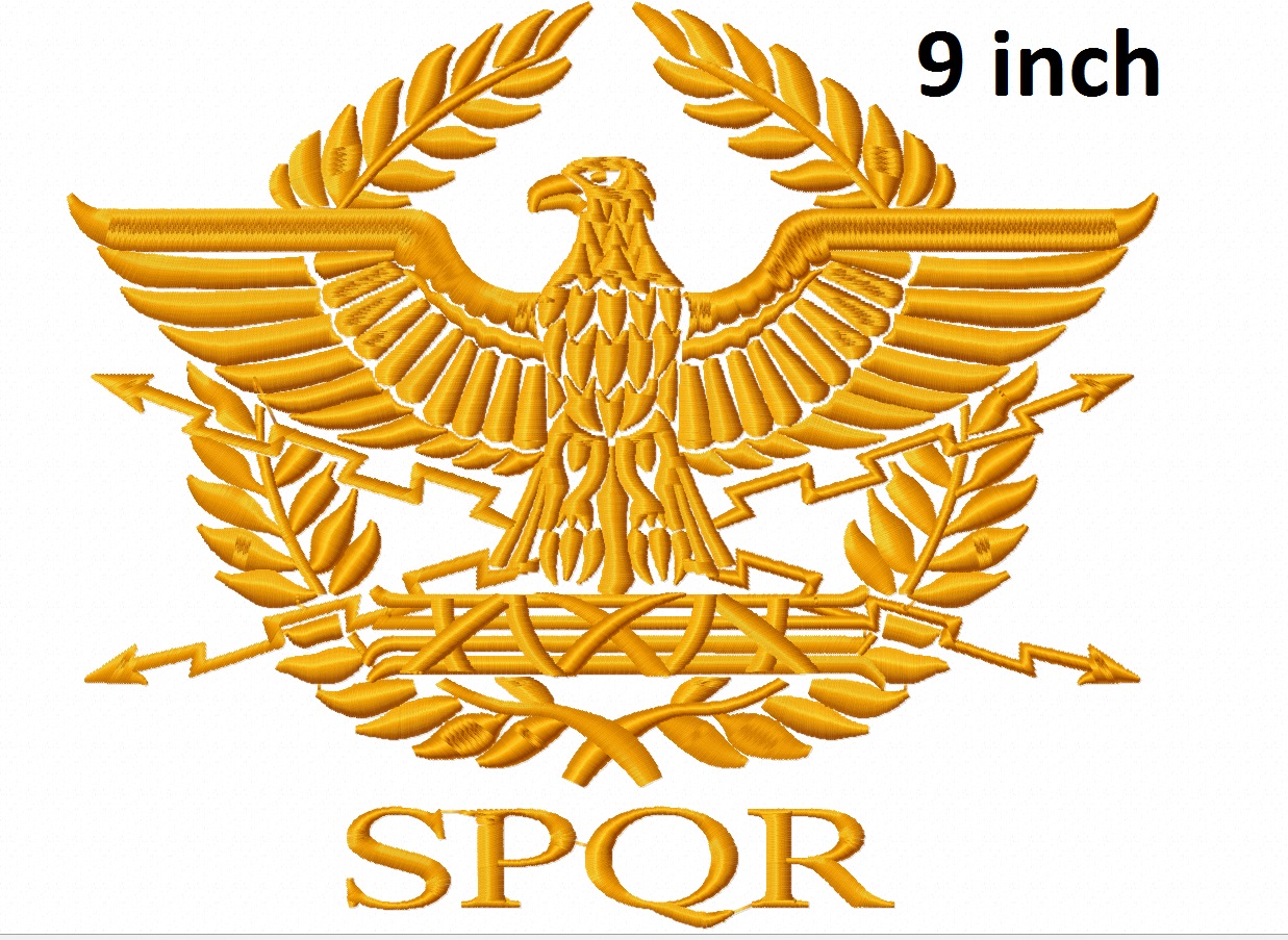 Tags: roman eagle embroidery design, legion embroidery file, ancient ...